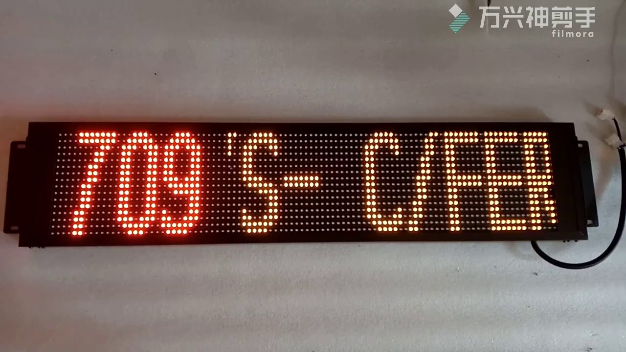 led bus destination display - YouTube