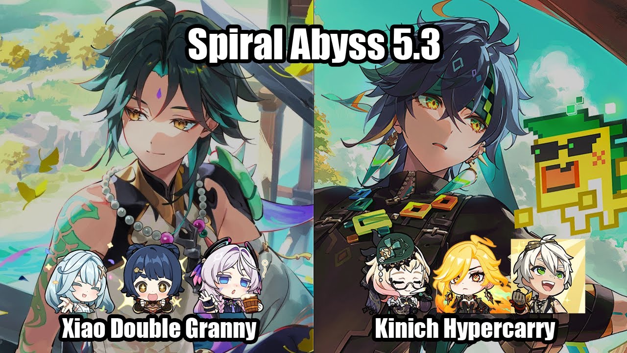 C0 Xiao Double Granny & Kinich Hypercarry - Genshin Impact 5.3 - Spiral ...