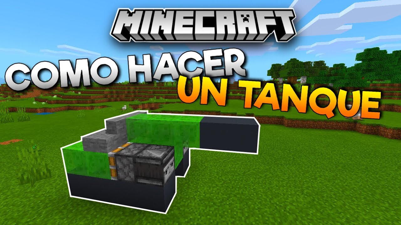 COMO HACER un TANQUE en MINECRAFT - YouTube