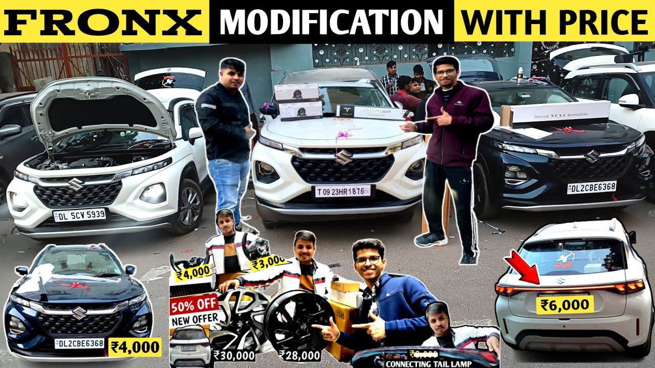 2024 Fronx Base To Top Modification🔥Fronx Modified With Price😍 - YouTube