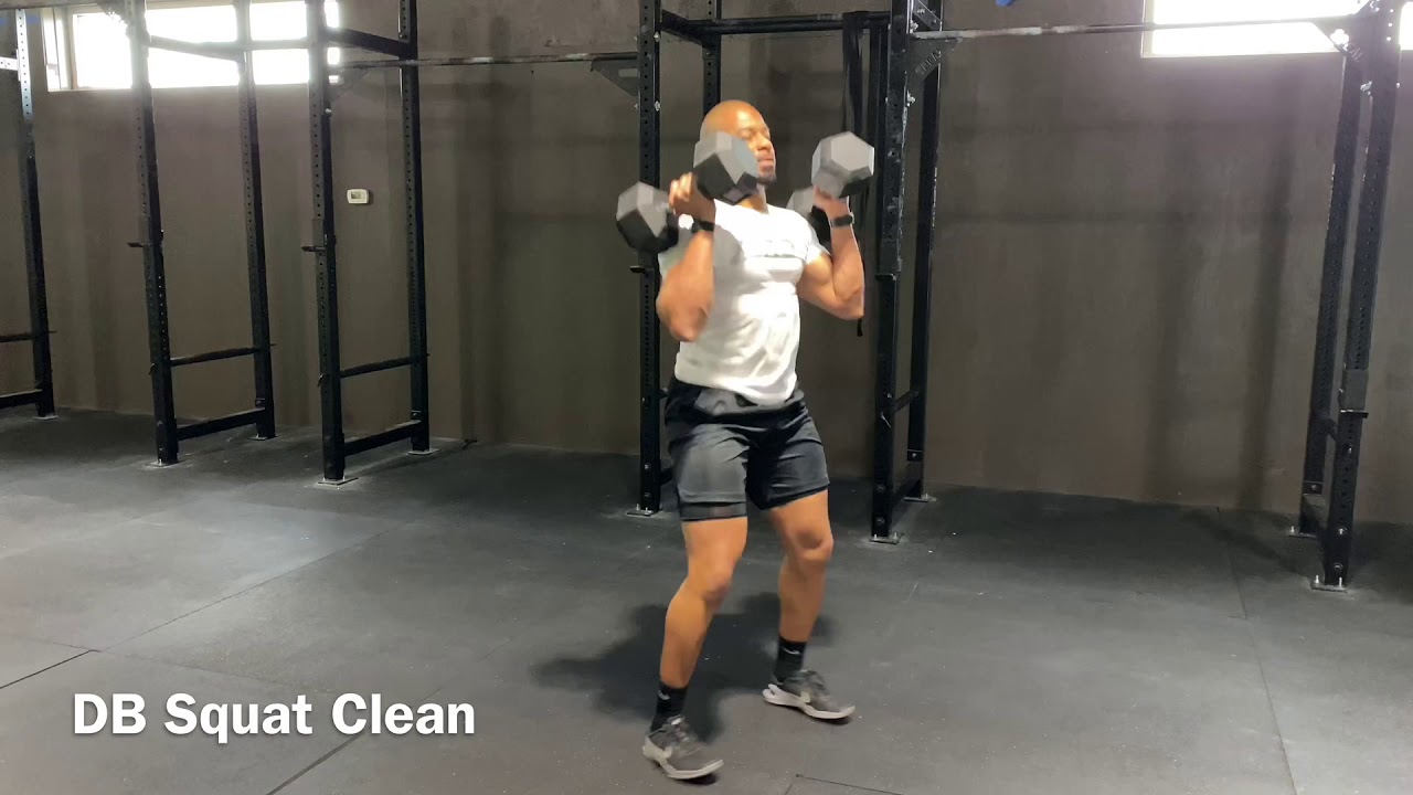DB Squat Clean - YouTube