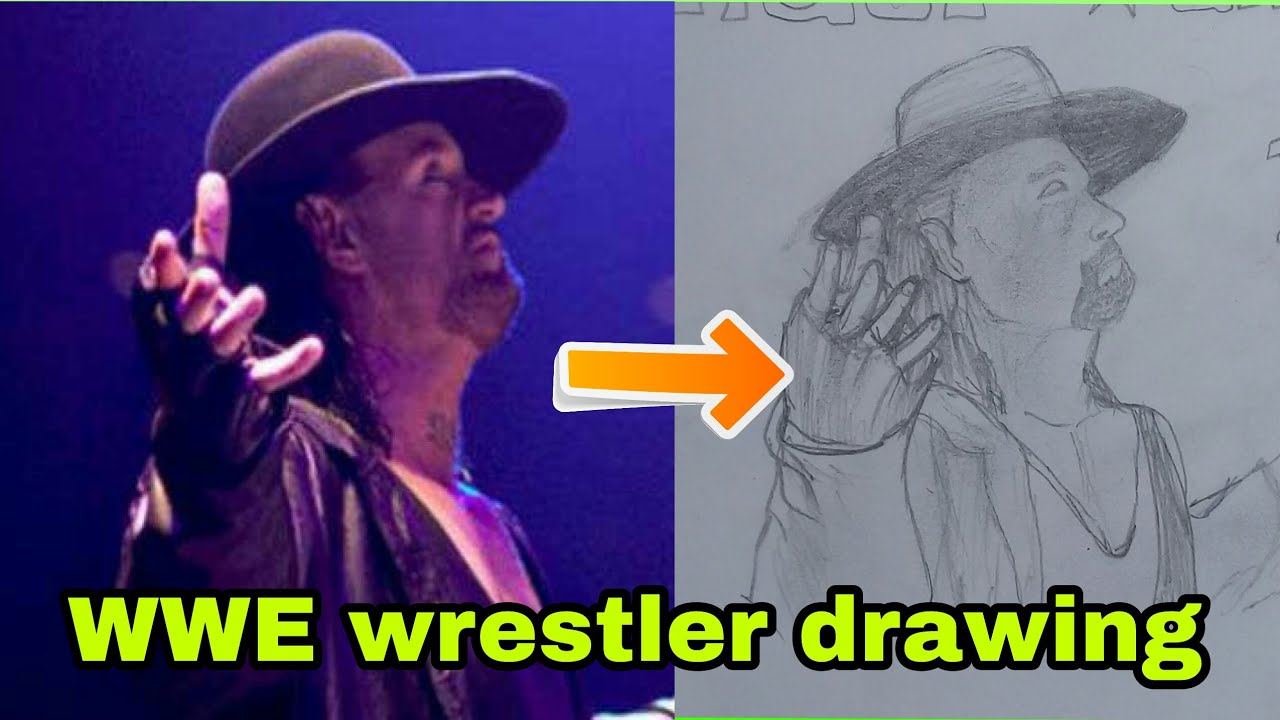 WWE wrestler drawing (Made by Anas) - YouTube