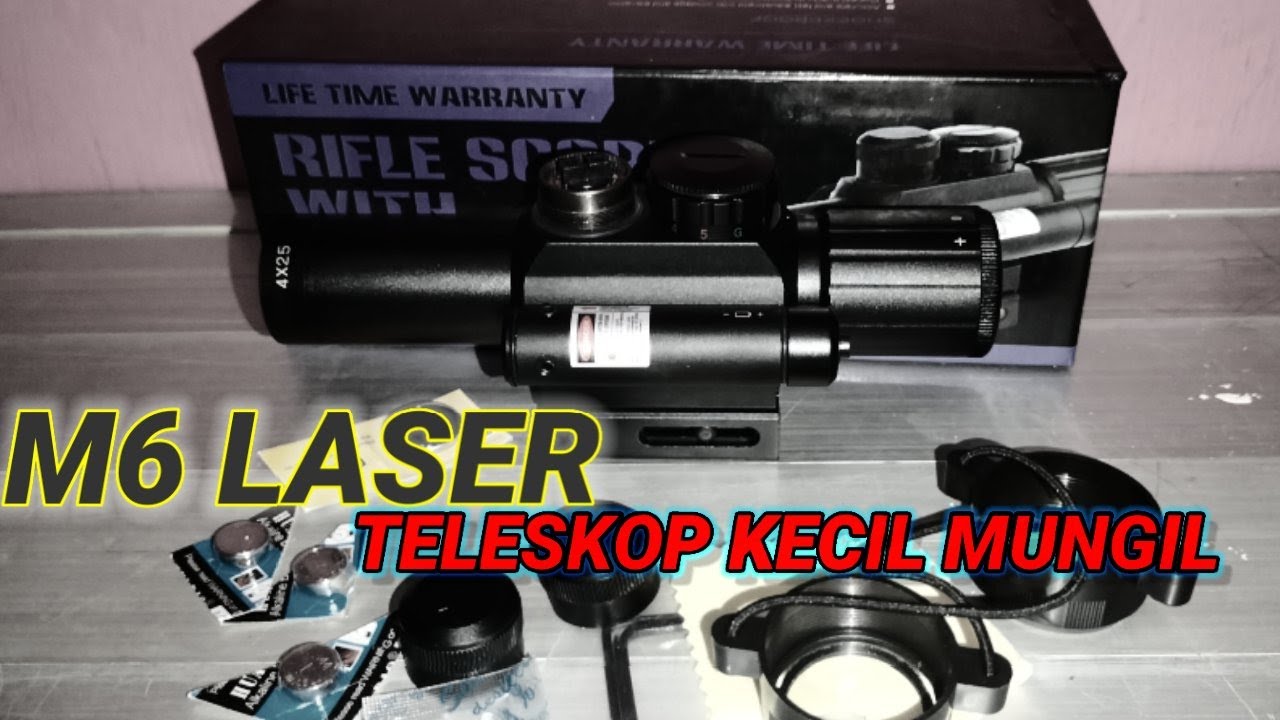 UNBOXING TELESKOP M6 LASER 4*25 #telescope #hunter - YouTube