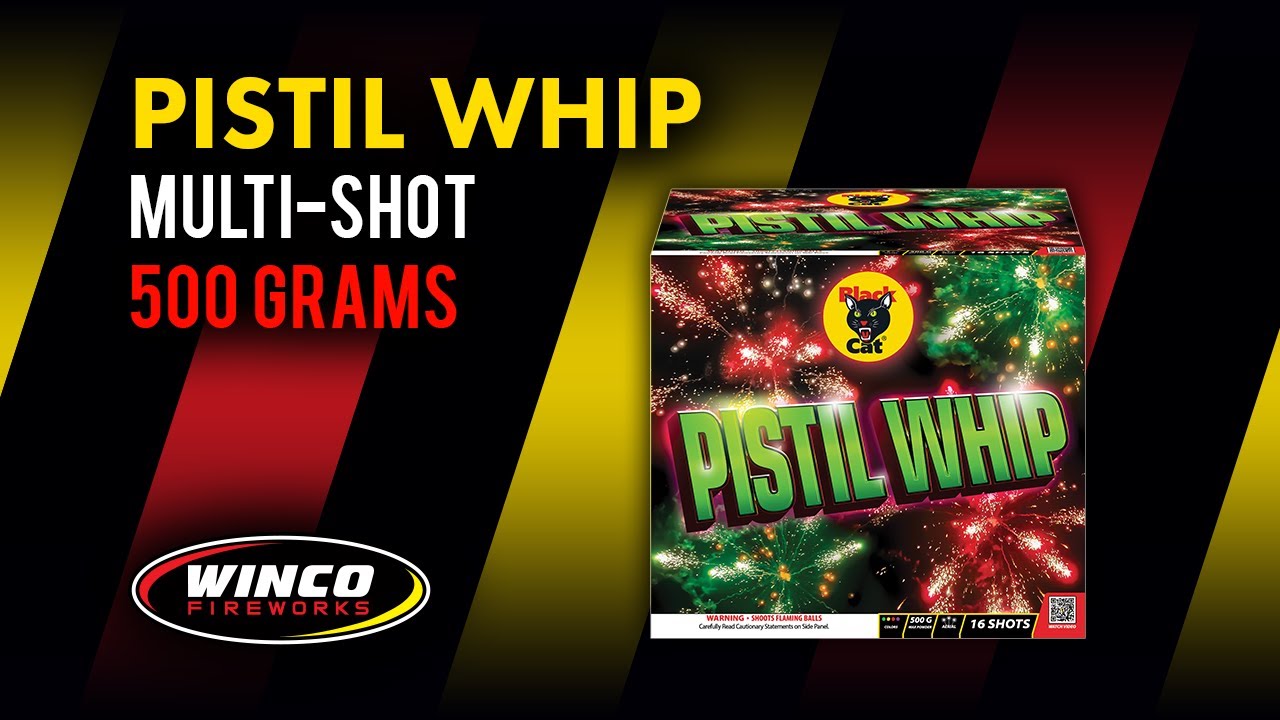 Pistil Whip by Black Cat Fireworks 4/1 MEBCC615 - YouTube