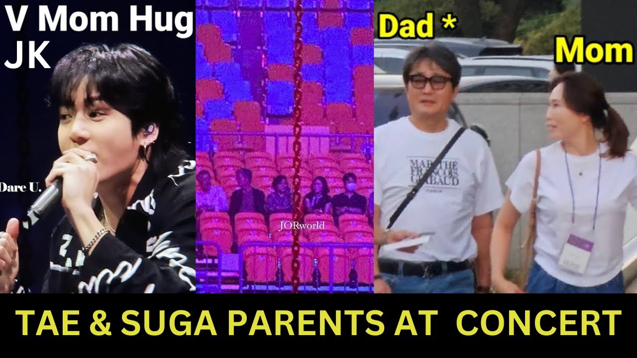 TAE & SUGA PARENTS🥺 AT SUGA's CONCERT - YouTube
