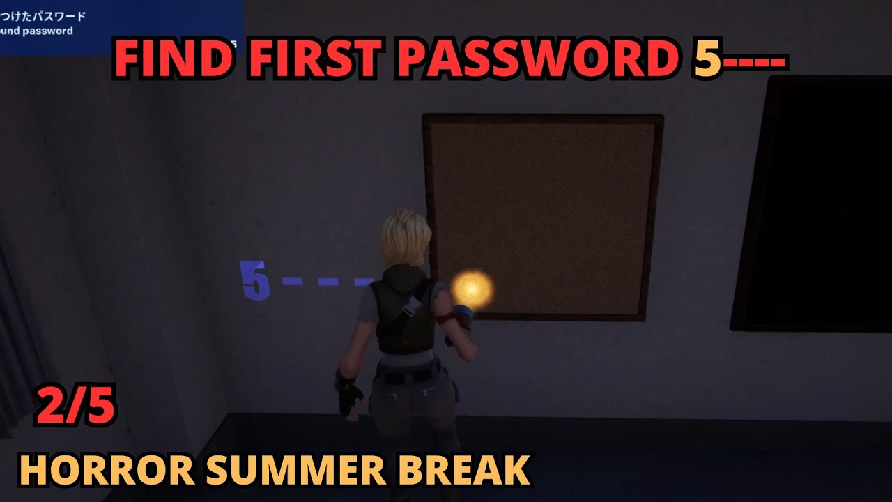 HOW TO FIND FIRST CODE 5---- PASSWORD QUEST HORROR SUMMER BREAK ...