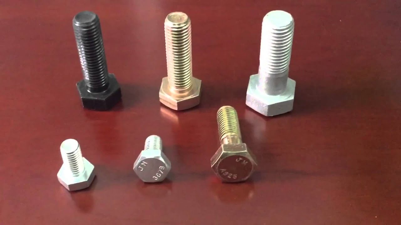 perno hexagonal pesado de ASTM A307 Gr.B - YouTube