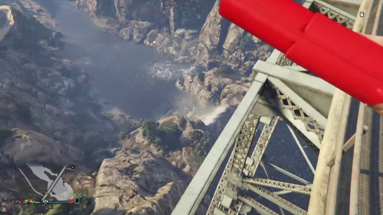 Gta 5 waterfall jump - YouTube