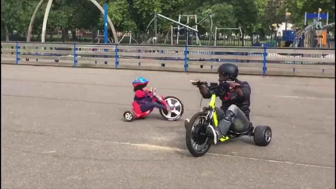 Razor DXT drift Trike - converted - YouTube