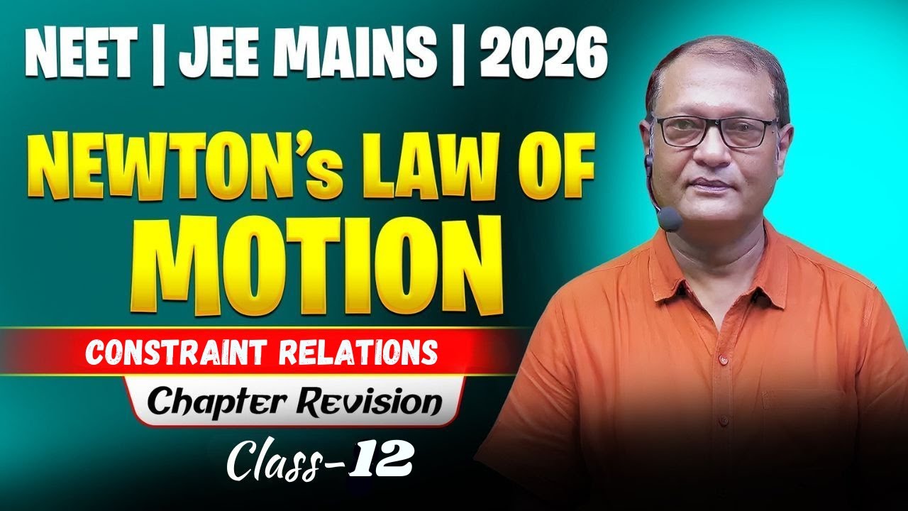 🔥 Newton’s Laws of Motion | Constraint Relations | Class 12 Physics ...