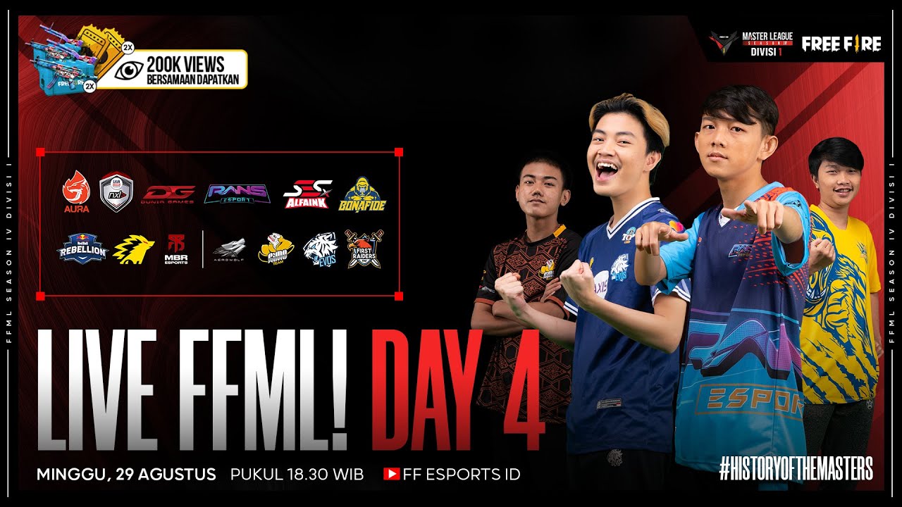 [2021] Free Fire Master League Season IV Divisi 1 - Match Day 4 - YouTube