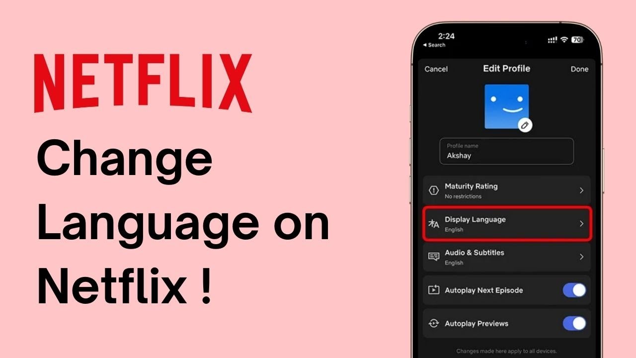 How to Change Netflix Language - YouTube
