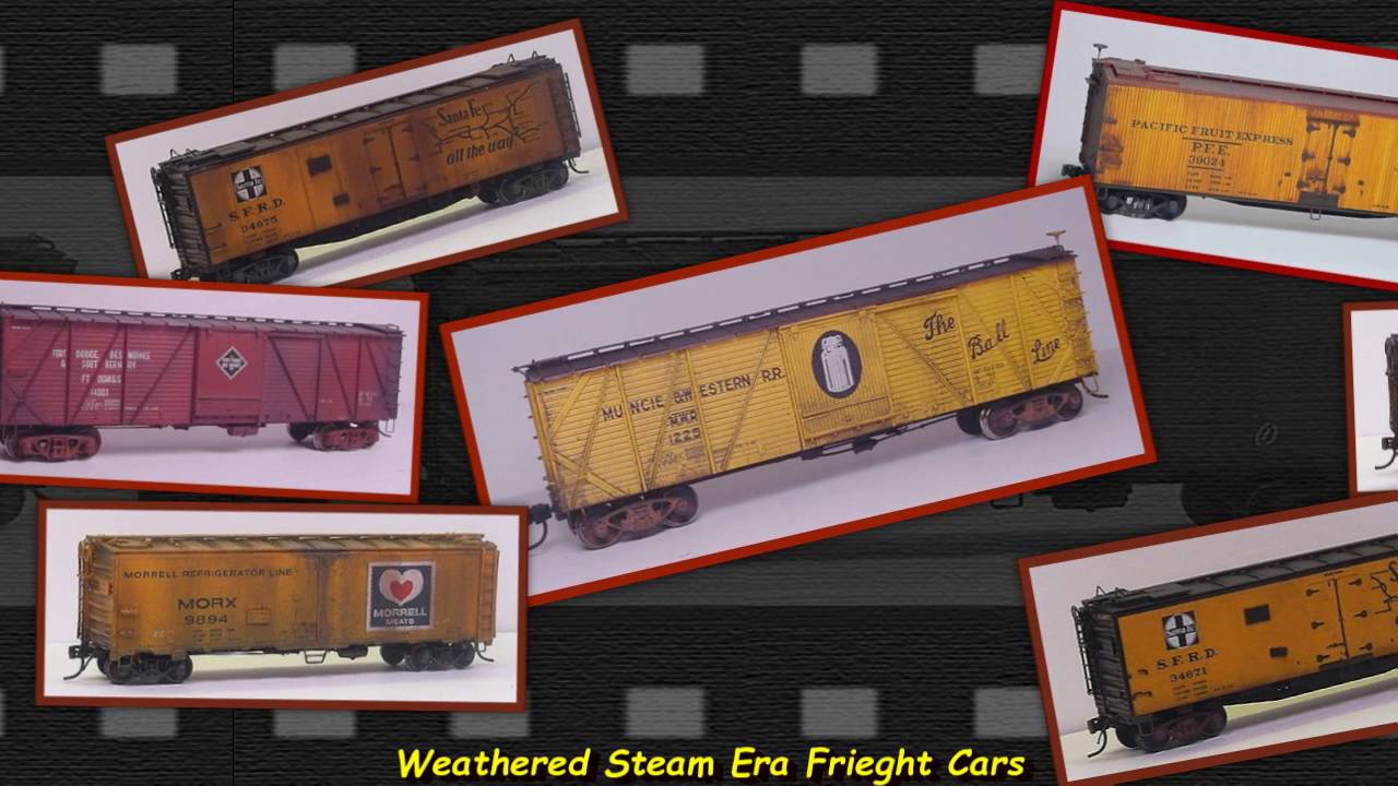 Custom Weathered Steam Era Frieght Cars. - YouTube