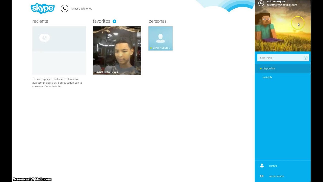 como usar skype en windows 8 - YouTube