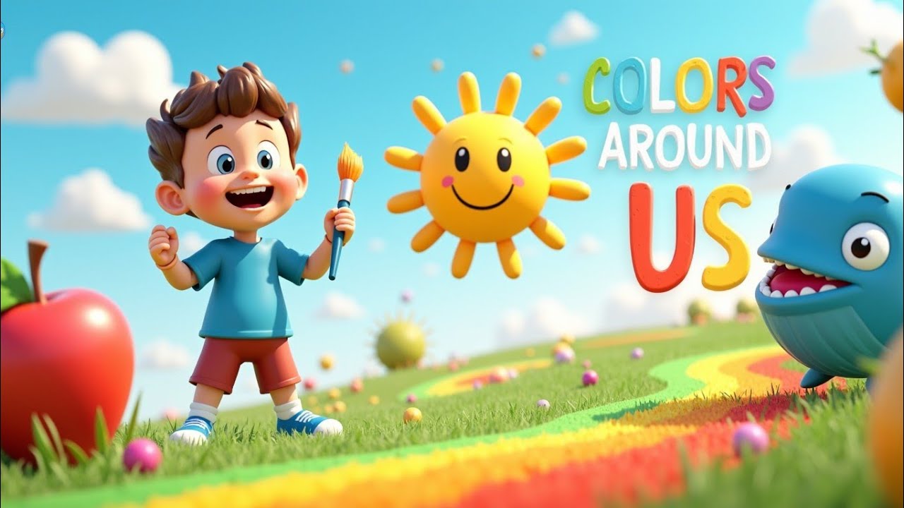 Colors Around Us | Learn Colors with Liam | Educational Kids Rhyme in ...