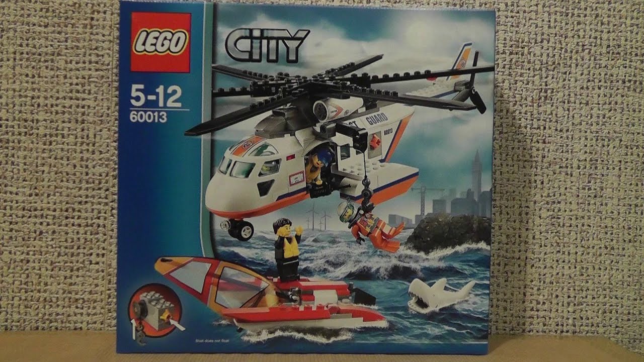 LEGO CITY 60013 HELIKOPTER STRAŻY PRZYBRZEŻNEJ - YouTube