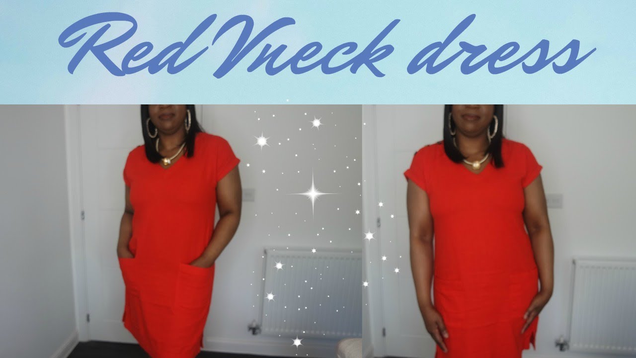 💕Styling My Red V Neck Dress💕 - YouTube
