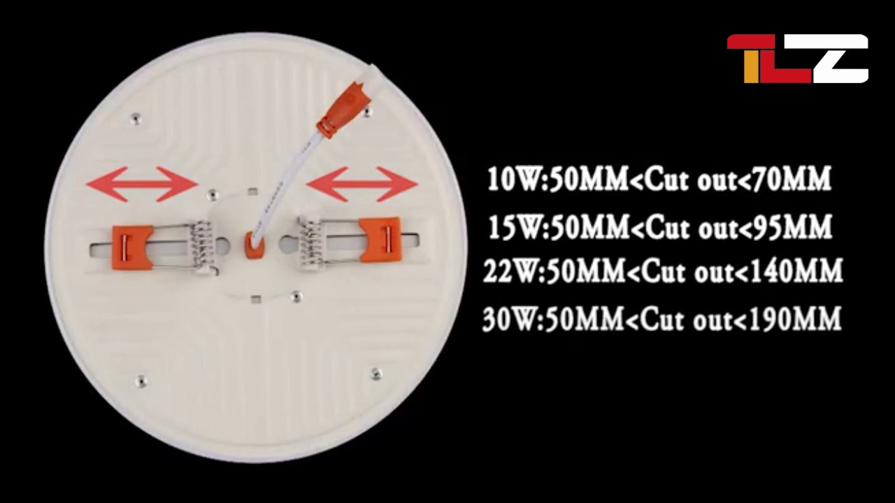 frameless led panel light , surface and recessed mounted 2 in 1 - YouTube