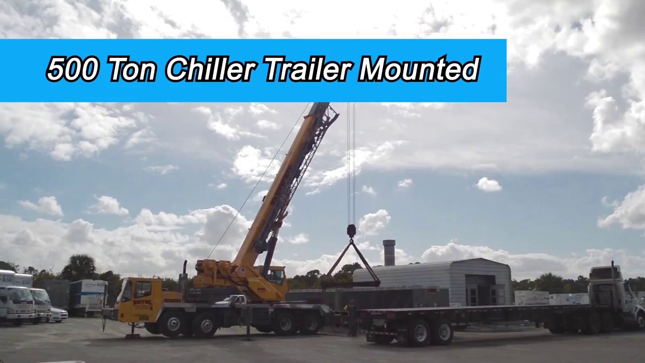 500 Ton Chiller Installation - Mounting - YouTube