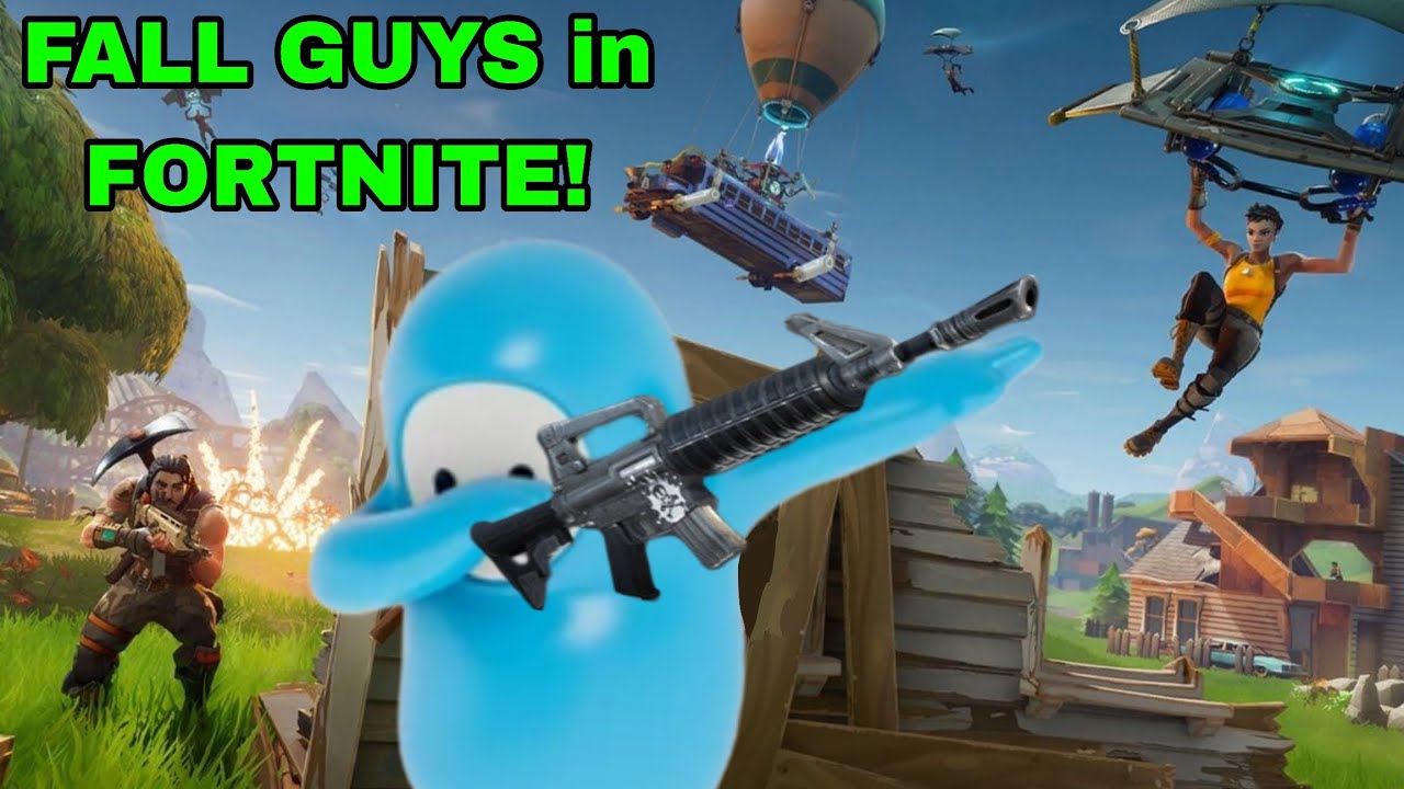 Trying the new FALL GUYS mode in FORTNITE! - YouTube