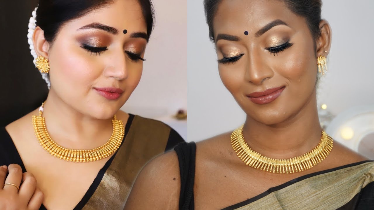 ONAM Makeup Tutorial inspired by Ankita Chaturvedi 🌸 - YouTube
