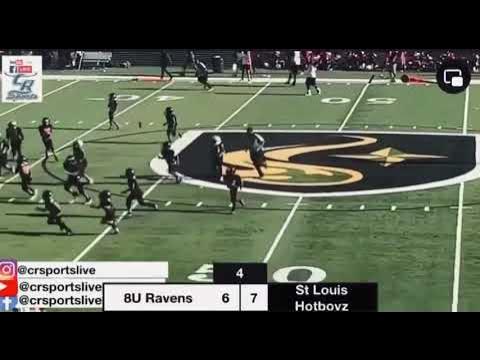 Hotboyz 8u punchie pick 6 vs raven Super Bowl sealer - YouTube