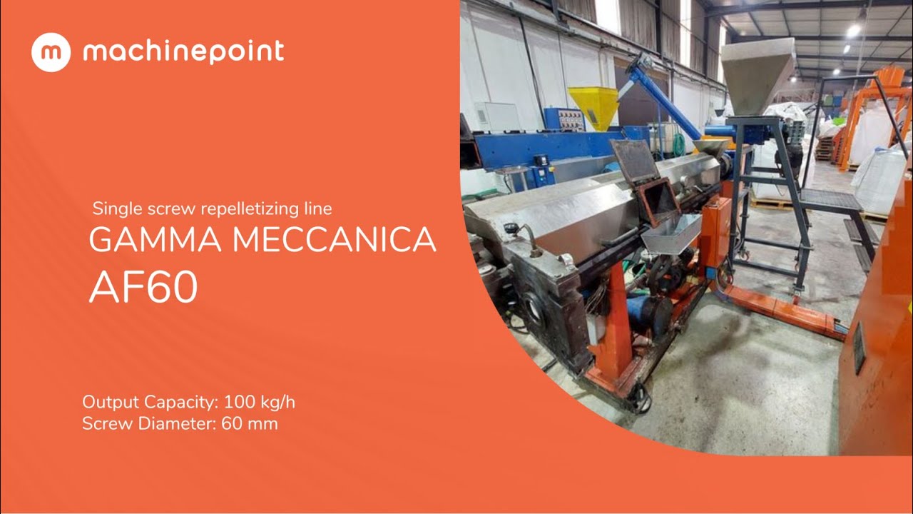 GAMMA MECCANICA AF60 Single screw repelletizing line | GAMMA MECCANICA ...