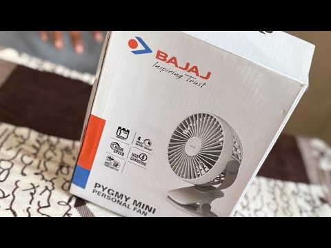 Bajaj pygmy mini fan best rechargeable fan 4 hr power backup ...