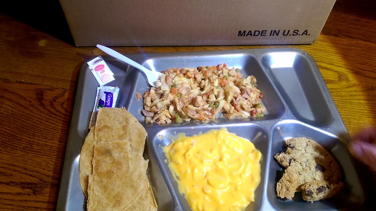 MRE -2016 US chicken noodle - YouTube