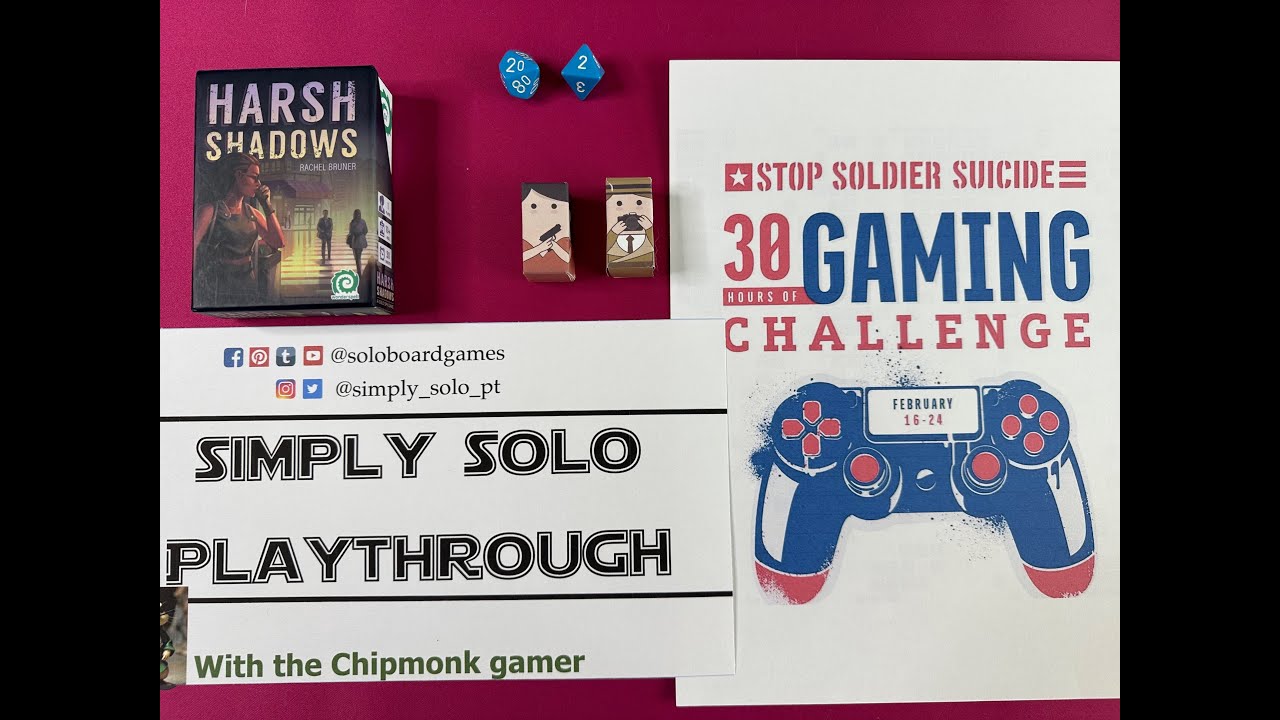 Harsh Shadows A Solo Board Game Playthrough | Watch | Learn | Play ...