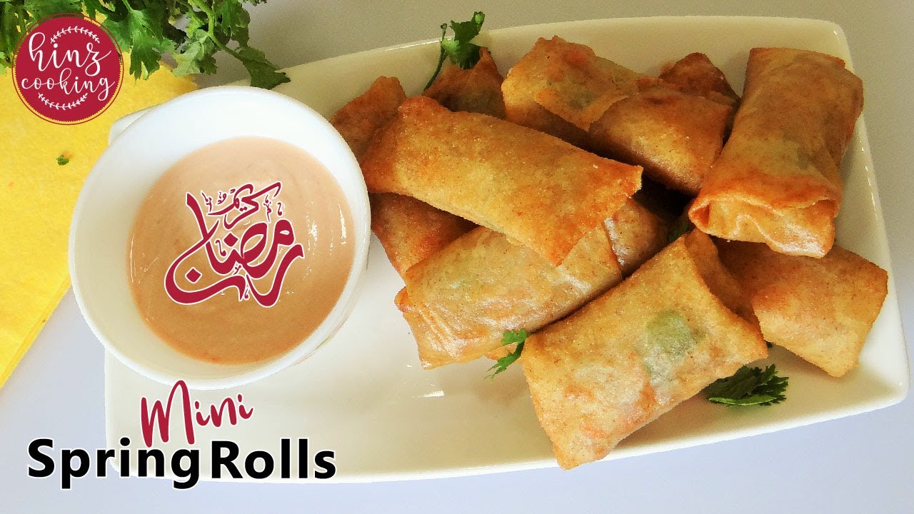 CHICKEN SPRING ROLL RECIPE - MINI SPRING ROLLS - 2021 RAMADAN RECIPE ...
