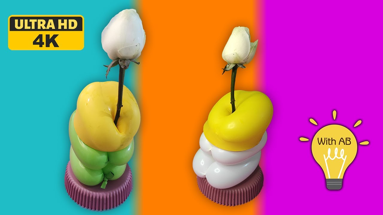 DIY Balloon Toys: Crafting a Beautiful Flower Vase for Single Lovers ...