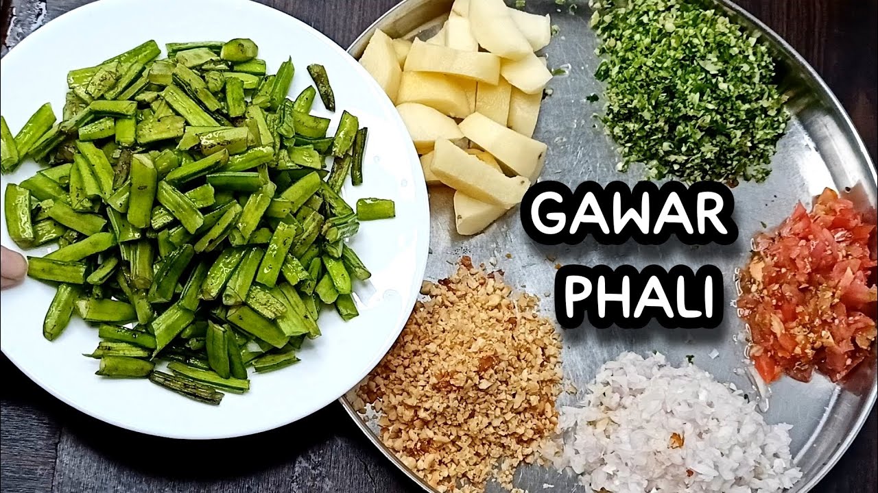 Gwar fali ki sabji | guar phali with mungfali | Nutritious Green beans ...