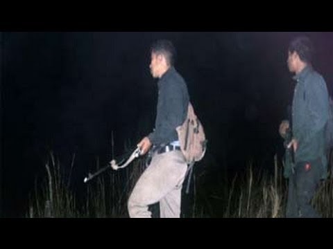 Armed poachers caught on camera at Kaziranga National Park - YouTube
