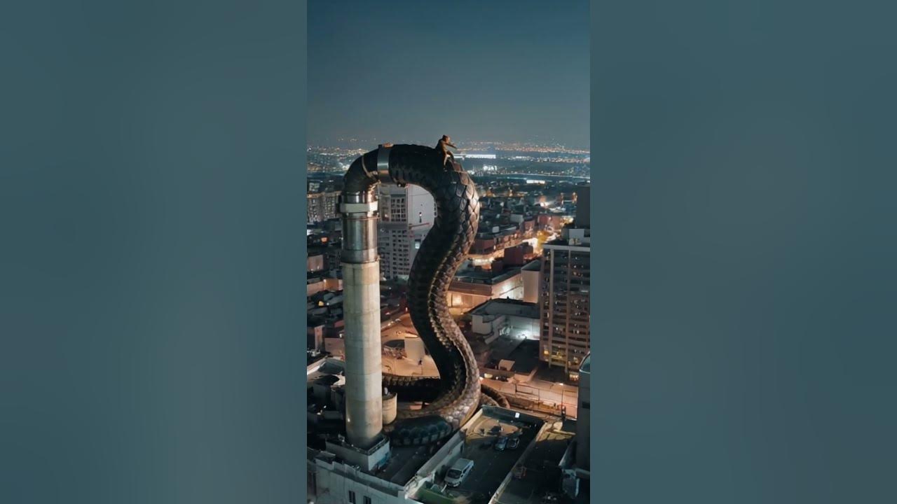 Baby Monkey Climbs On Giant Python's Back... #anime #wildlife #python # ...