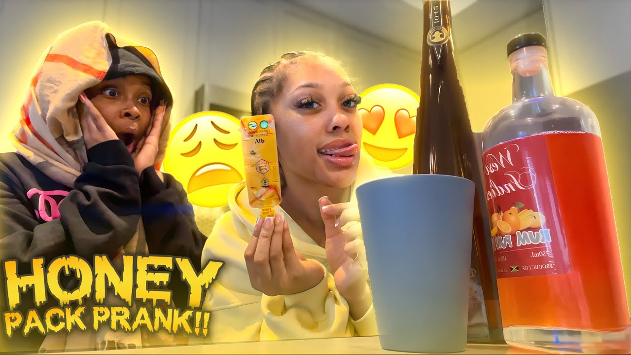 I put a honey pack in @MaiyyahTahajjahh drink .. it got wild 🫣 - YouTube