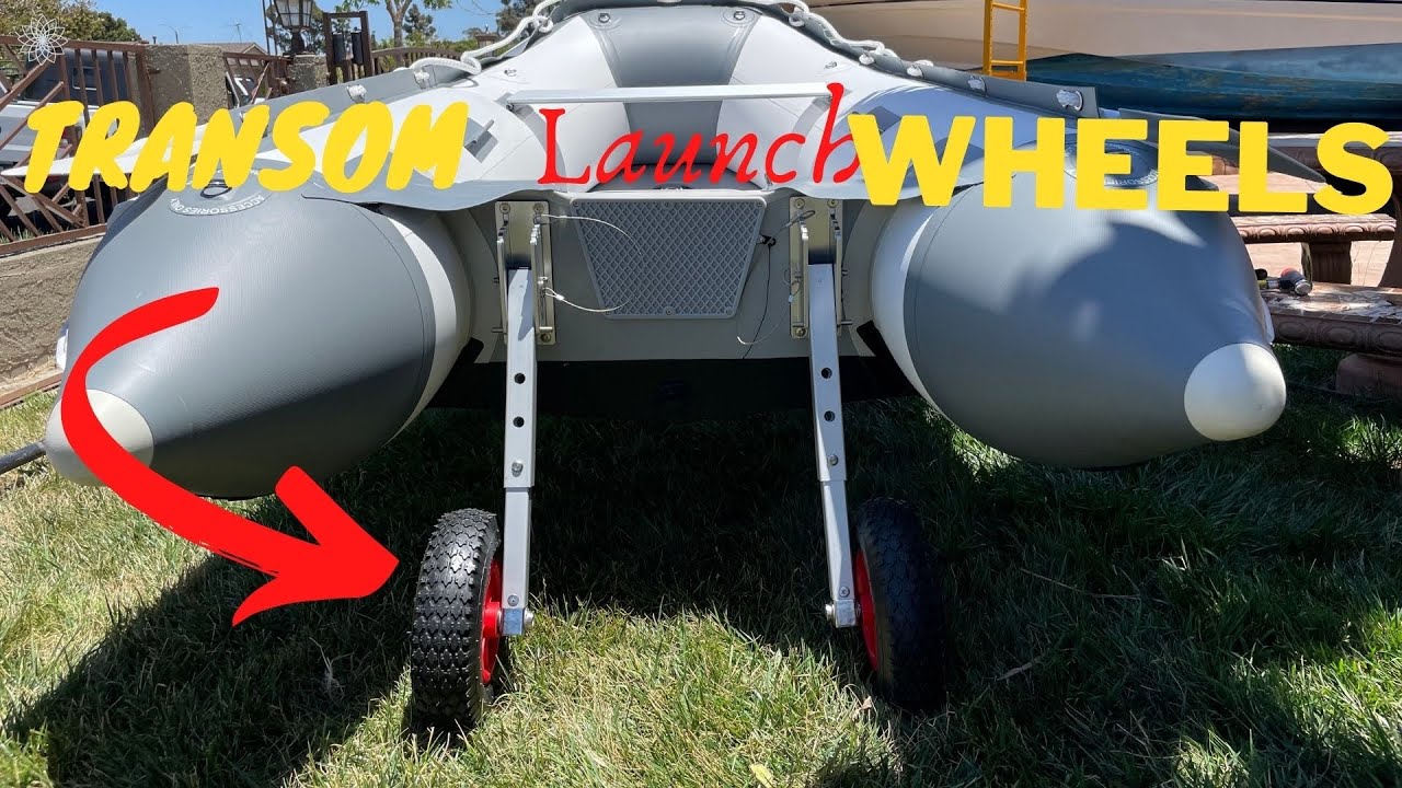 How to Install Transom Launch Wheels into your Dinghy #newportvessels # ...