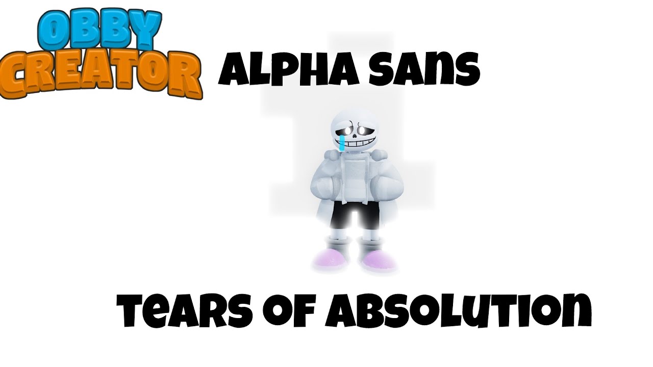 Alpha Sans SpeedBuild | Obby Creator | (Roblox) - YouTube