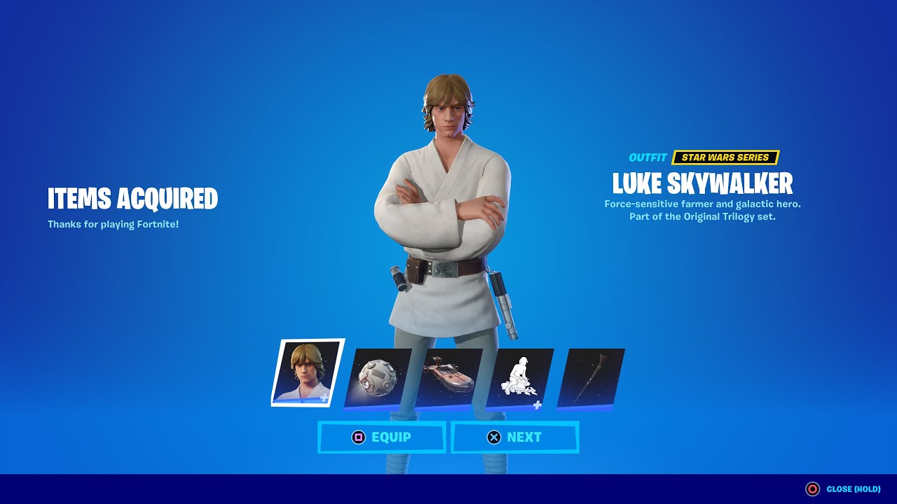 How To Get Luke Skywalker Skin For FREE! (Fortnite) - YouTube
