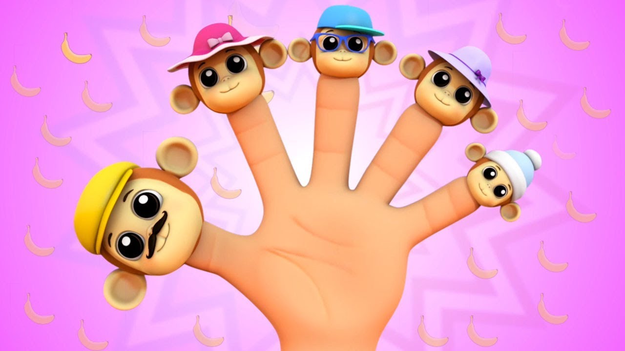 família dedo macaco animação vídeos música para bebês Monkey Finger ...