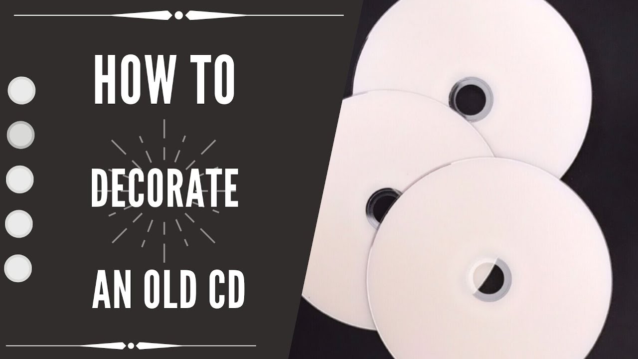 An Altered CD Disk - a how to mixed media project - YouTube
