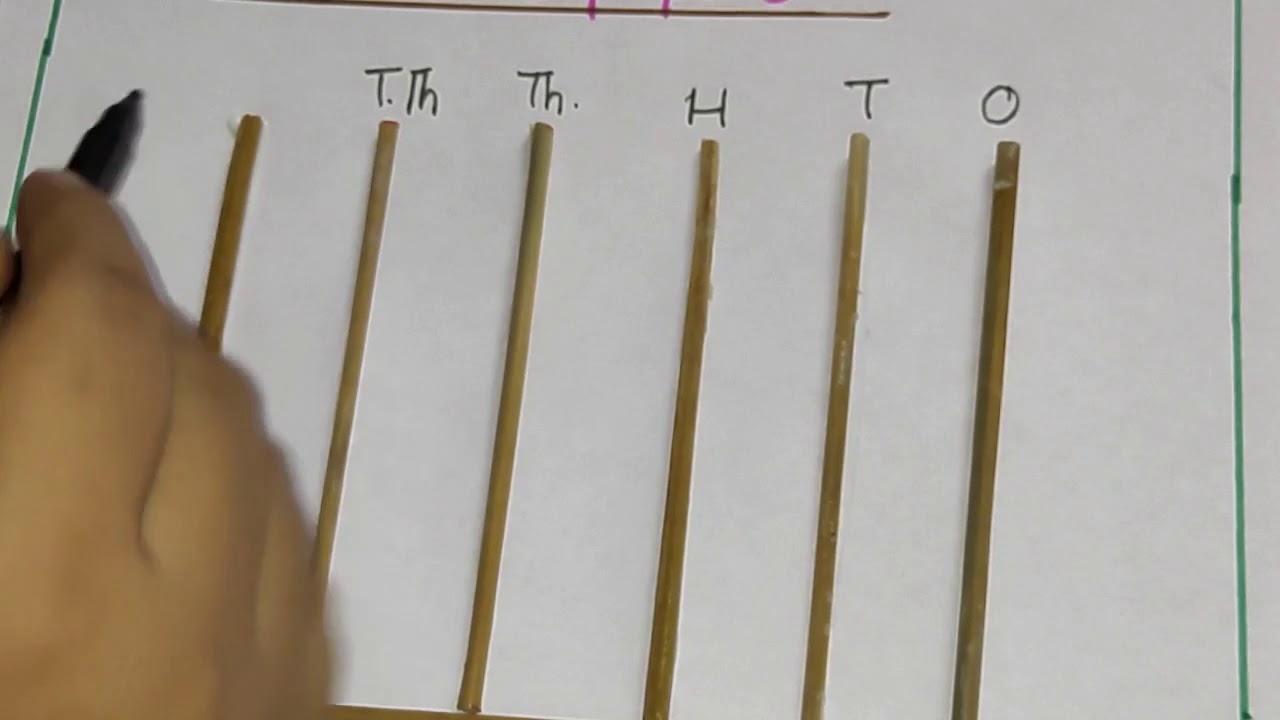 Class -4 Activity (make abacus using stick and paper)) - YouTube