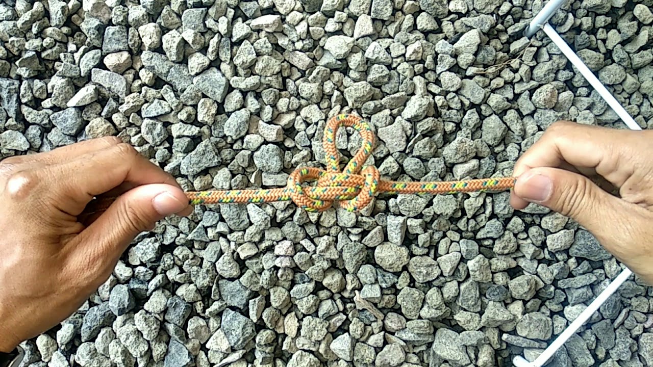 Simpul kupu - kupu / Tutorial simpul / Tali temali - YouTube