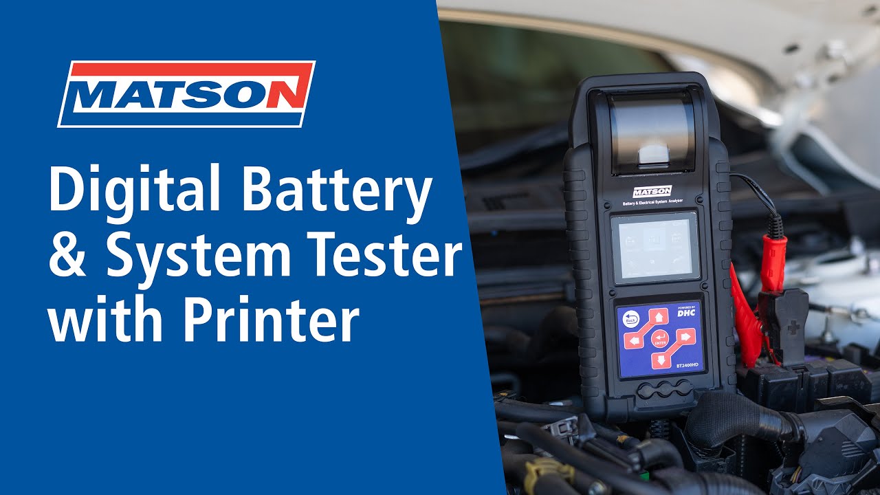 HEAVY DUTY DIGITAL BATTERY AND SYSTEM TESTER WITH PRINTER - BT2400HD ...