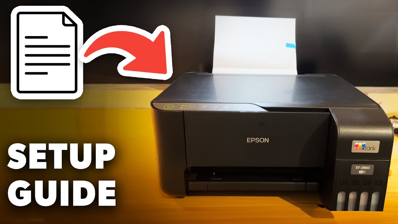 How to Setup Epson Ecotank ET-2860 - YouTube