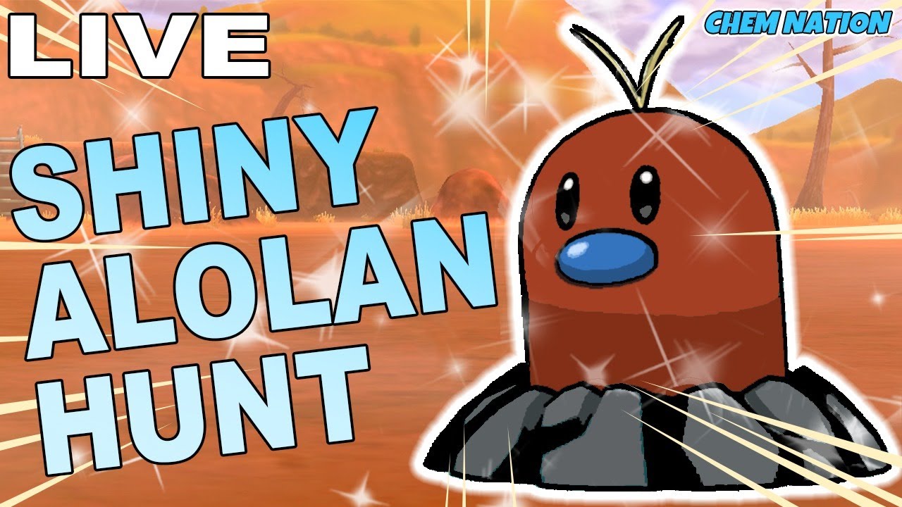 LIVE! SHINY ALOLAN DIGLETT HUNT | Pokemon Sword and Shield - YouTube