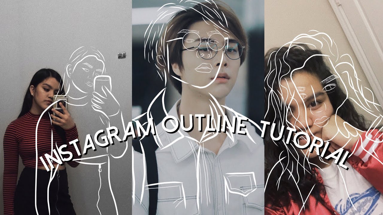 instagram outline tutorial - YouTube