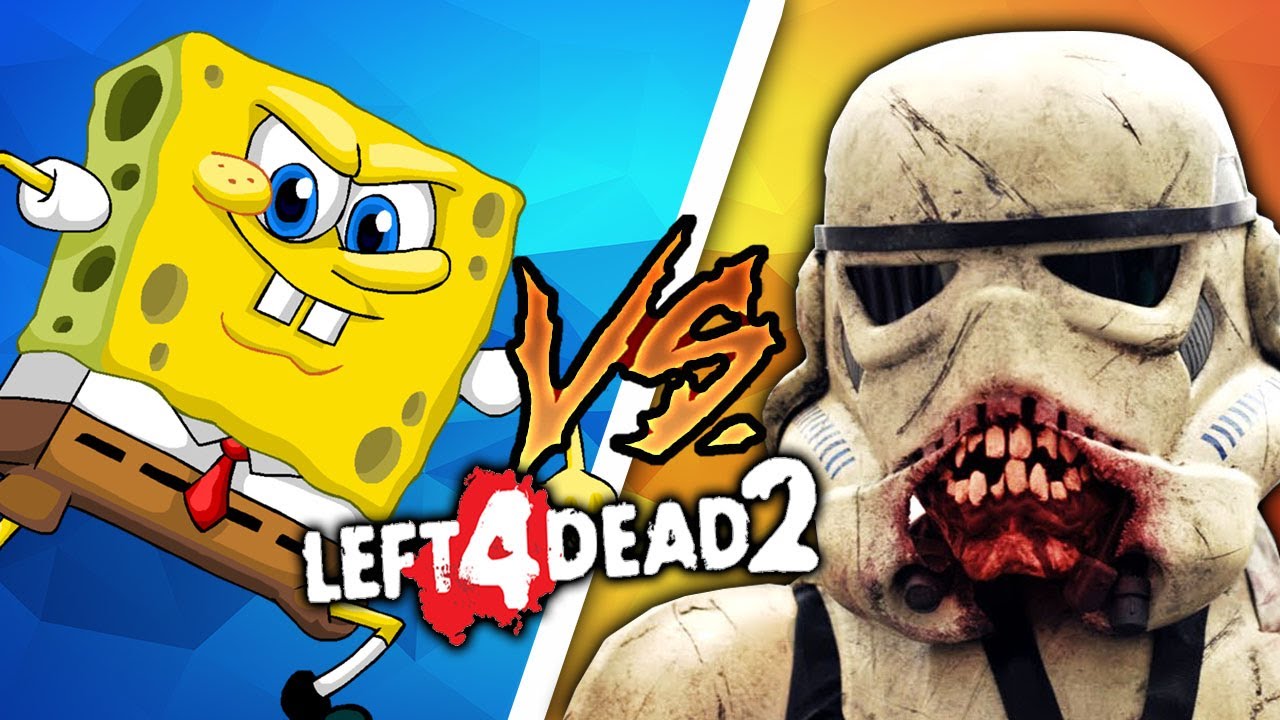 Spongebob Mercanaries Vs Stormtrooper Zombies (Left 4 Dead 2) - YouTube