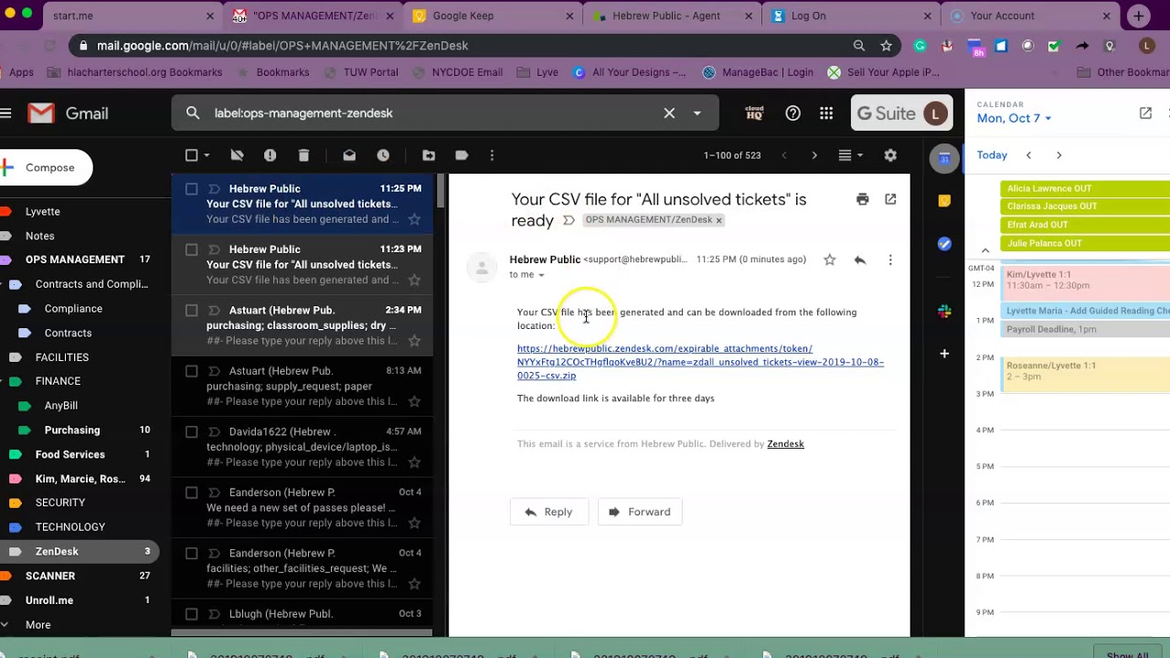 Zendesk Downloading Open Ticket Report - YouTube