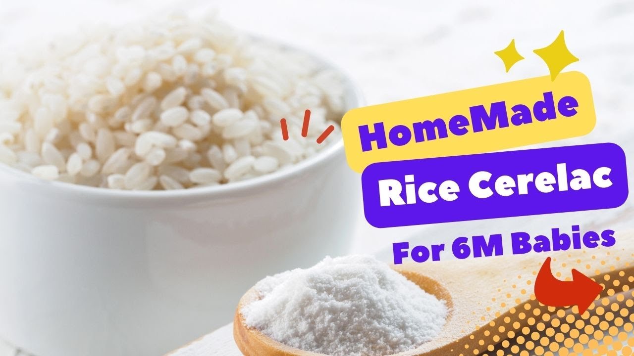 Homemade Rice Cerelac | Baby first cereal | 6+Month baby food - YouTube